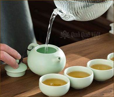 Bộ Ấm Trà, Bộ Ấm Chén Pha Trà Gốm Sứ Chất Lượng Cao